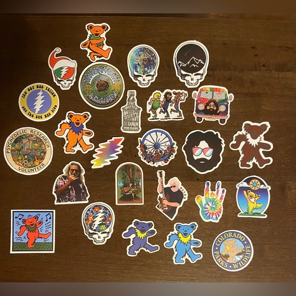 Design | 25 Grateful Dead Vinyl Stickers Perfect For Water Bottles ...
